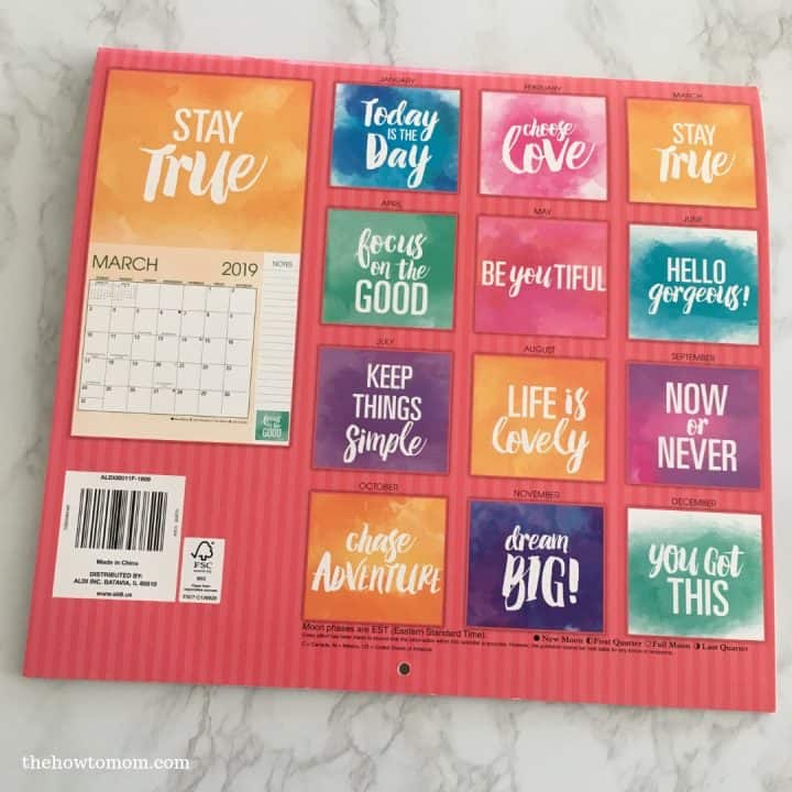 How To Turn A Calendar Into A Gallery Wall Easy The How To Mom