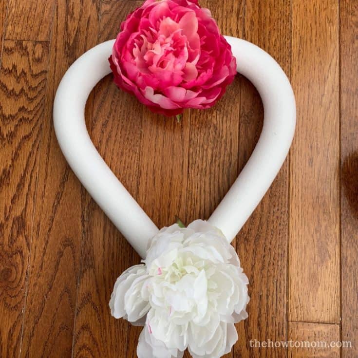 Ombre Peony Heart Wreath DIY – The How To Mom