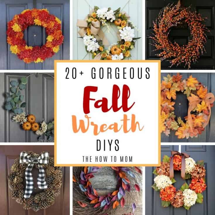 Gorgeous Wreaths for Fall – 20+ Easy DIYs – The How To Mom