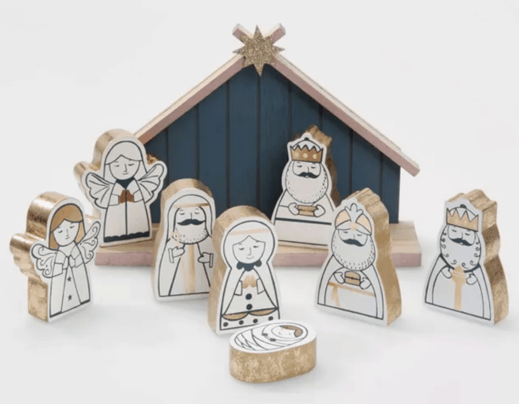 20+ Gorgeous and Modern Nativity Sets • The How To Mom