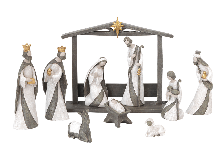 20+ Gorgeous and Modern Nativity Sets • The How To Mom
