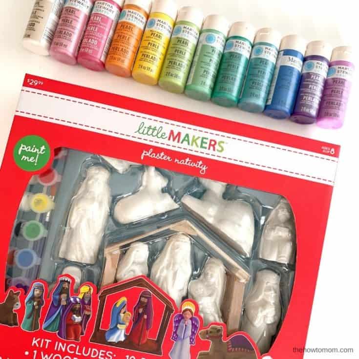 Rainbow Painted Nativity Set – Christmas Craft for Kids – The How To Mom