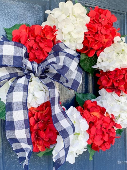 How to Make a Poinsettia Wreath • The How To Mom