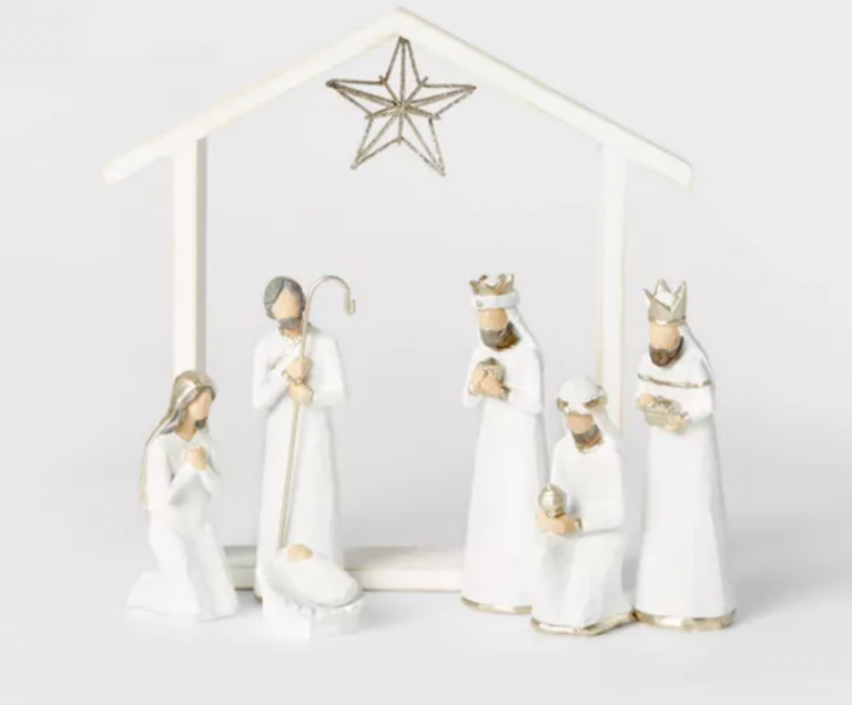 20+ Gorgeous and Modern Nativity Sets – The How To Mom