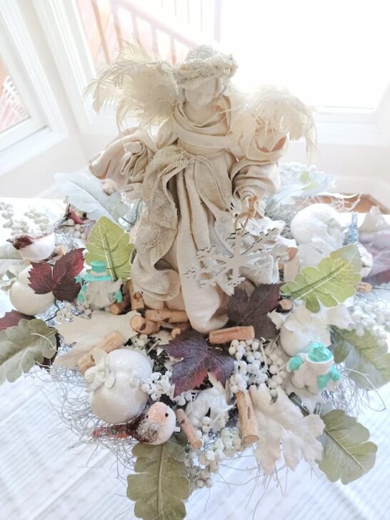 Recycled Holiday Snow Angel Centerpiece – DIY Craft Project – The How ...
