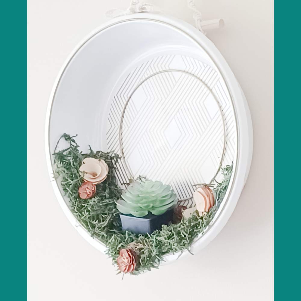 Modern Farmhouse Faux Wall Garden – Upcycle Craft Project – The How To Mom