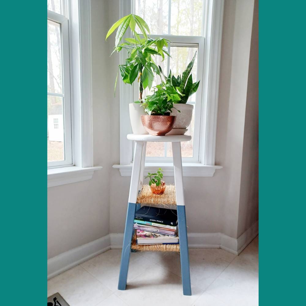 Upcycle An Old Bar Stool Into A Cute And Functional Shelf! – The How To Mom