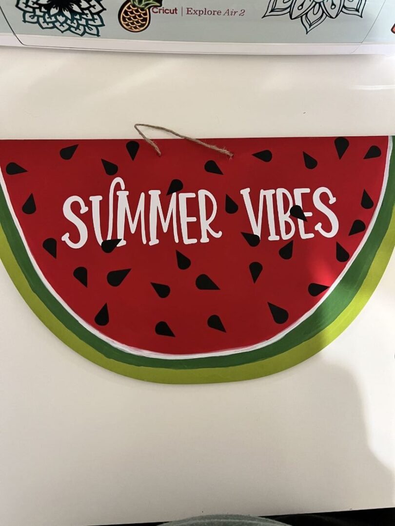 How To Make A Summertime Watermelon-Themed Wall Hanging – The How To Mom