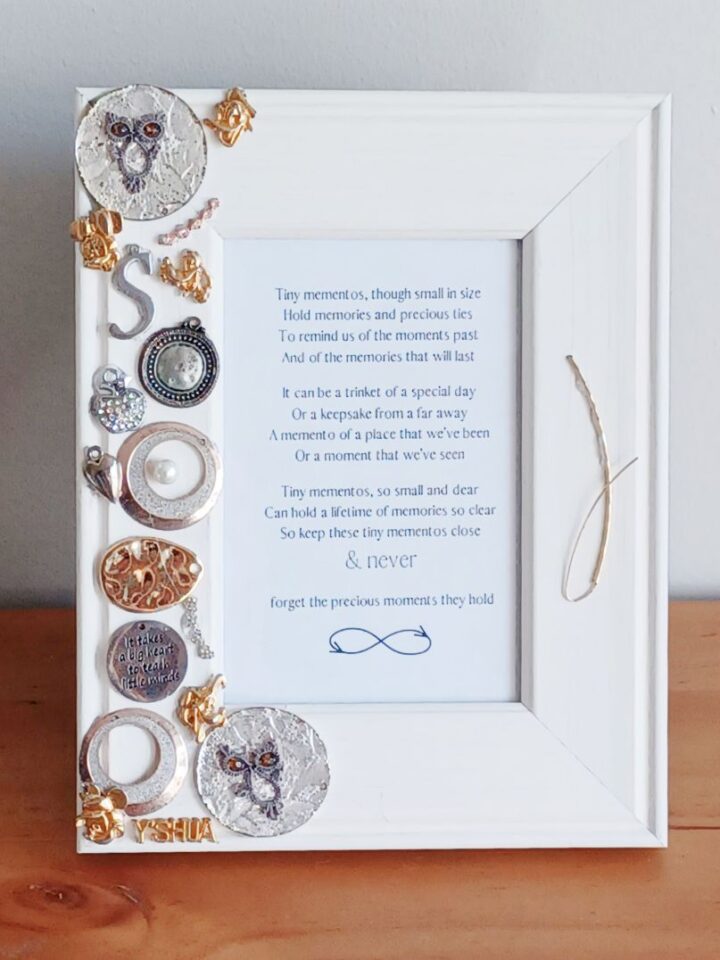Make A Momento Frame Using Items From Your Past! – The How To Mom